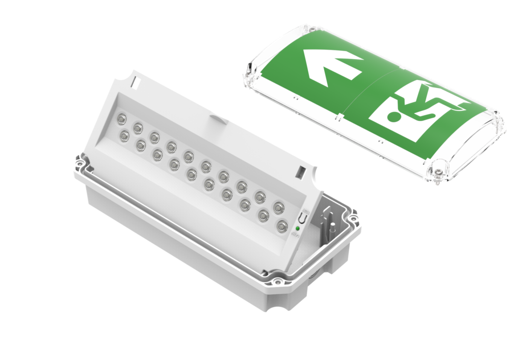EVE23MT LED Emergency/Exit Light - IP66, 3H Backup, 300lm